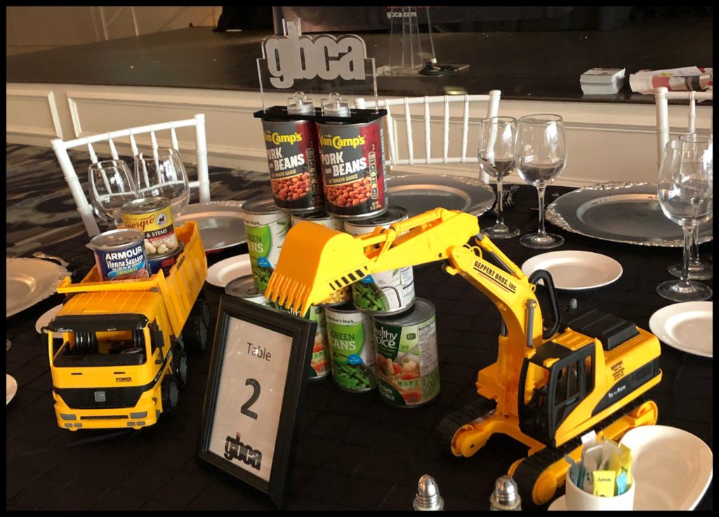 GBCA Donates Construction Excellence Awards Centerpieces