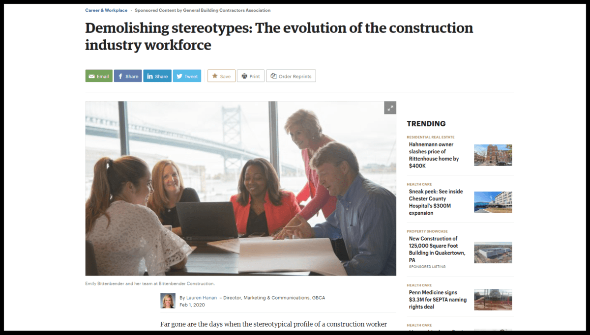 Demolishing Stereotypes in the Construction Industry