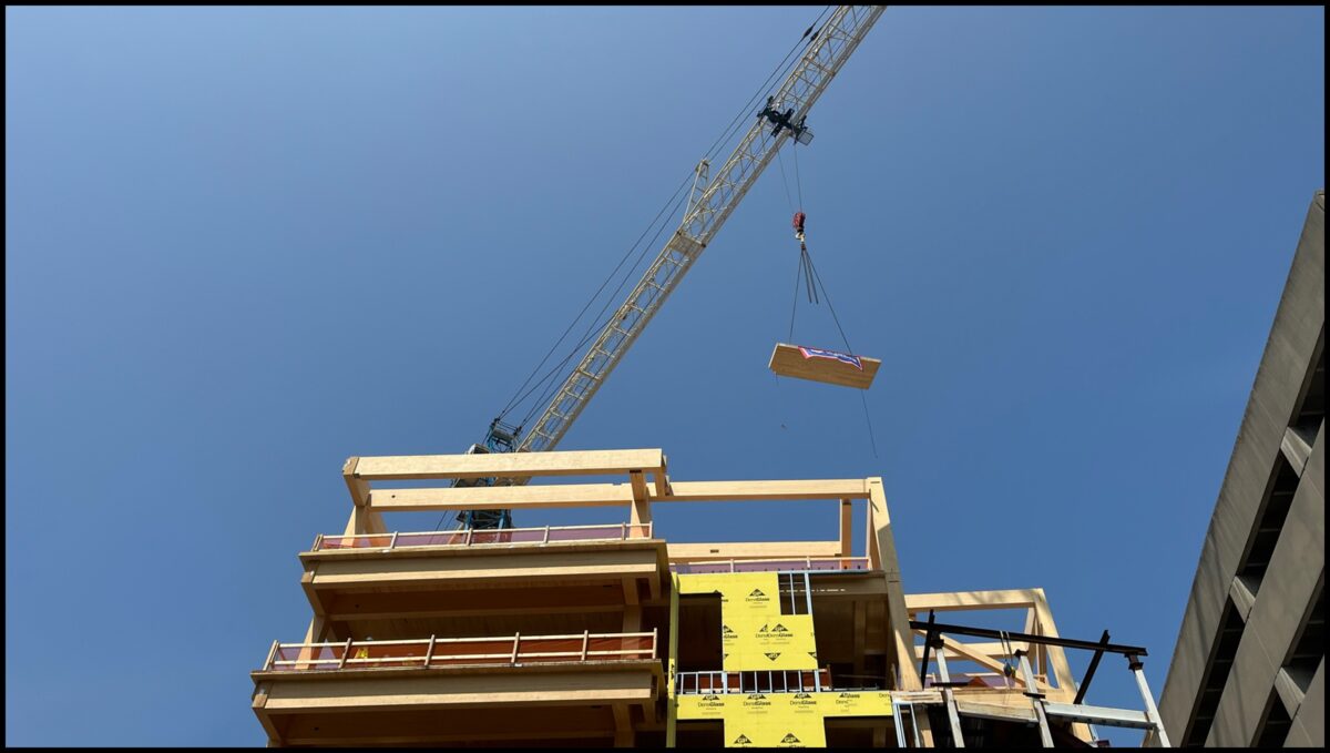 Gilbane Celebrates Topping Off Amy Gutmann Hall