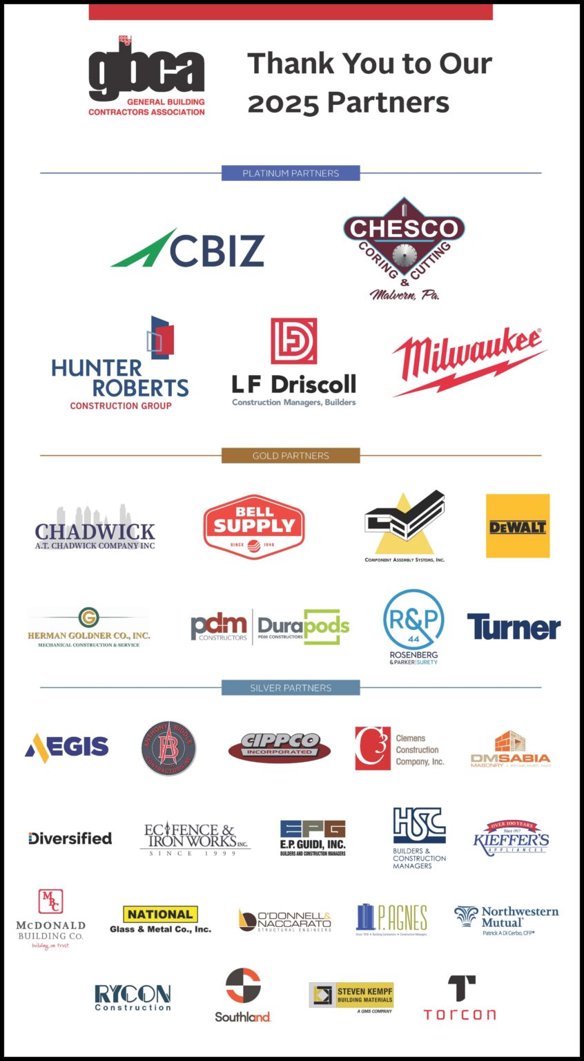 Thank you, GBCA’s 2025 Partners